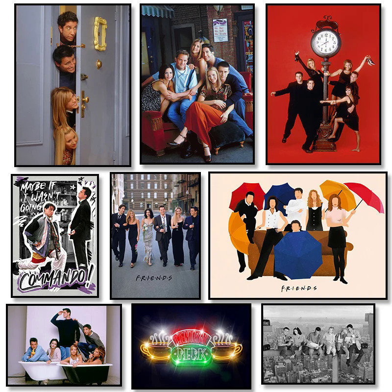 Friends TV Show Poster Central Perk Design Quotes Friends Canvas ...