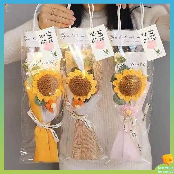 crochet flower flower bouquet Graduasi sejambak rajutan siap produk ...