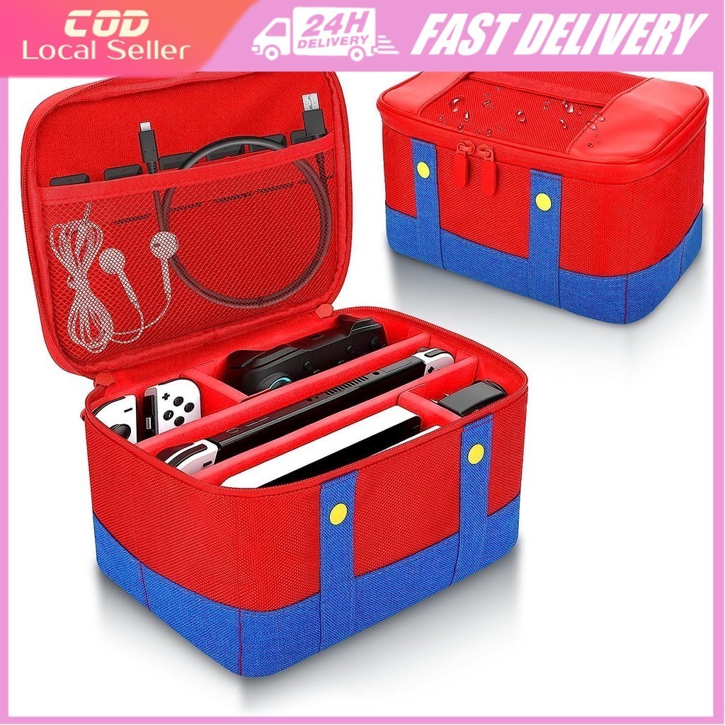 Nintendo Switch Storage Bag Large Capacity Mario Carrying Case ...