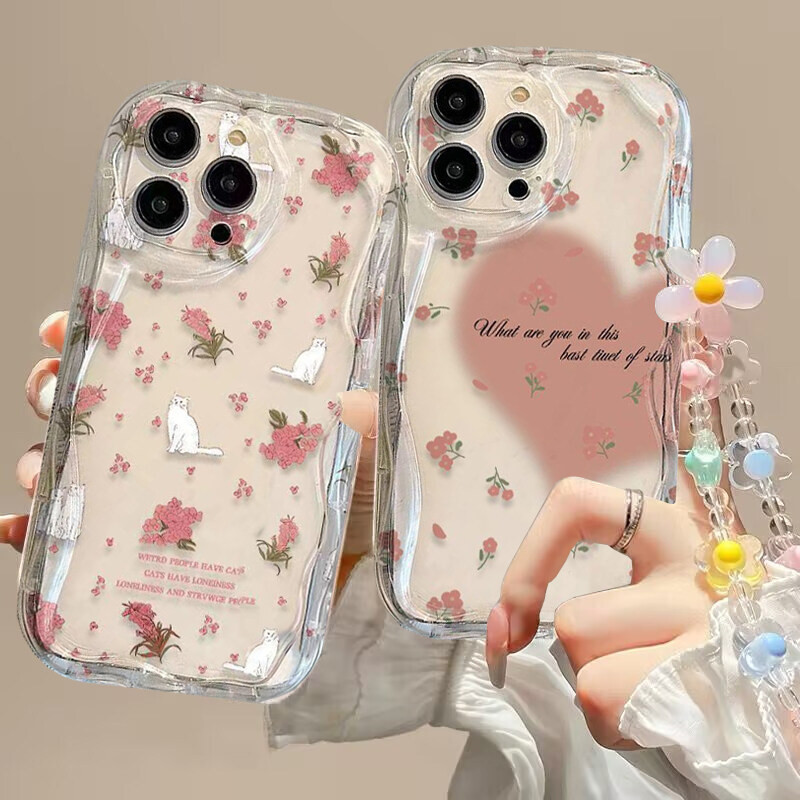 Cute Rabbit Flower Soft Clear Phone Case For Realme 12 Pro Plus 11 10 ...