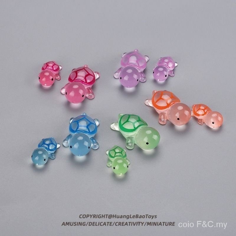 Hot-selling Micro Landscape Luminous Mini Cute Little Turtle Ornaments ...