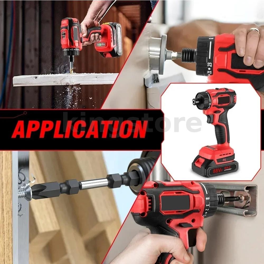 Powerful Electric Screwdriver with High Torque 280N.M 2-Speed ...
