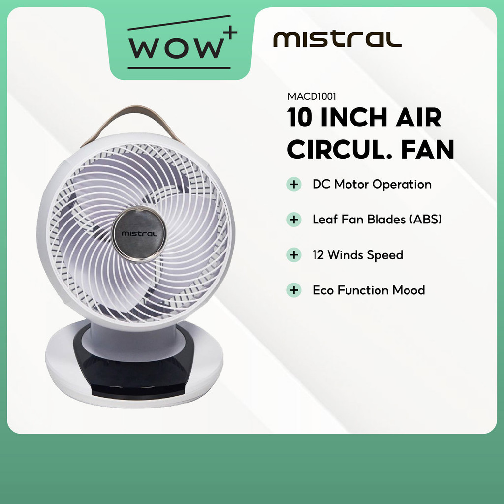 Mistral MACD1001 Air Circulation Fan - 16 Inch, Featuring DC Motor ...