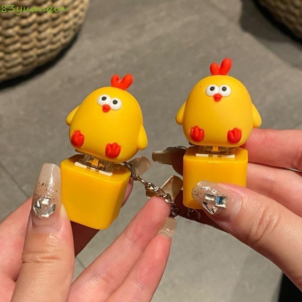 YUANQIN Keyboard Sound Keychain, Yellow Chick Sing Song Mechanical ...