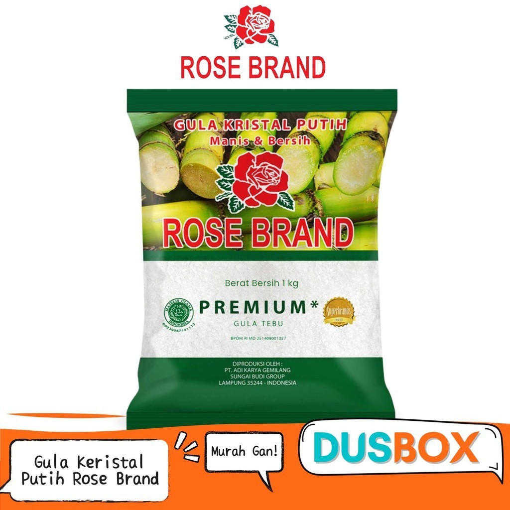 Rose Brand Premium Crystal Sugar 1kg/Premium Crystal Sugar/1kg Powder ...