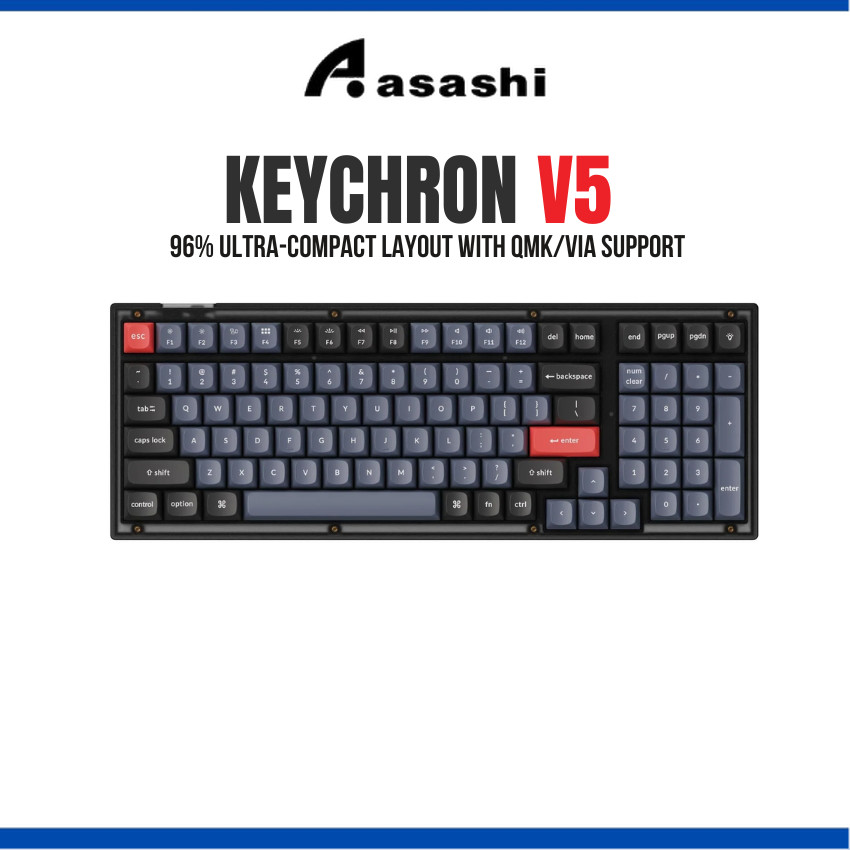 Keychron V5 1800 Compact Layout Design QMK/VIA Support Wireless ...