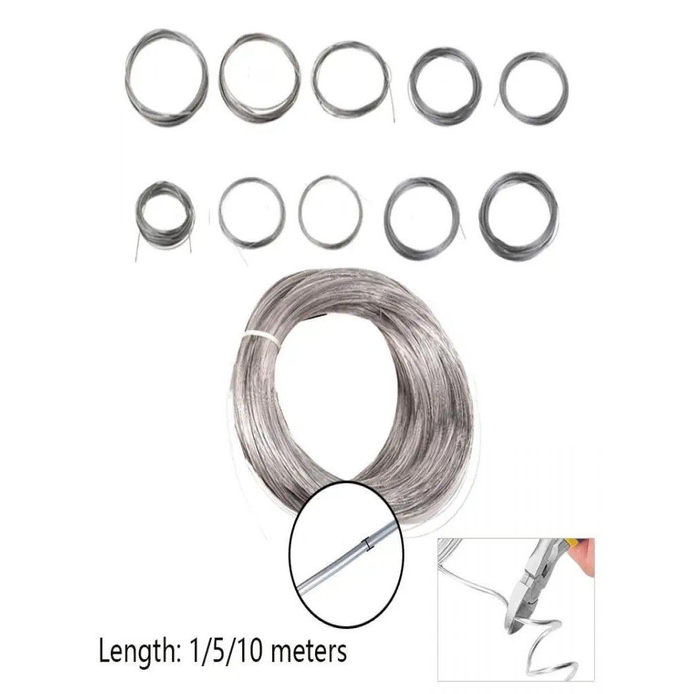 1pcs 1-100 meters 304 Stainlesss Steel Soft Steel Wire Diameter 0.02 ...