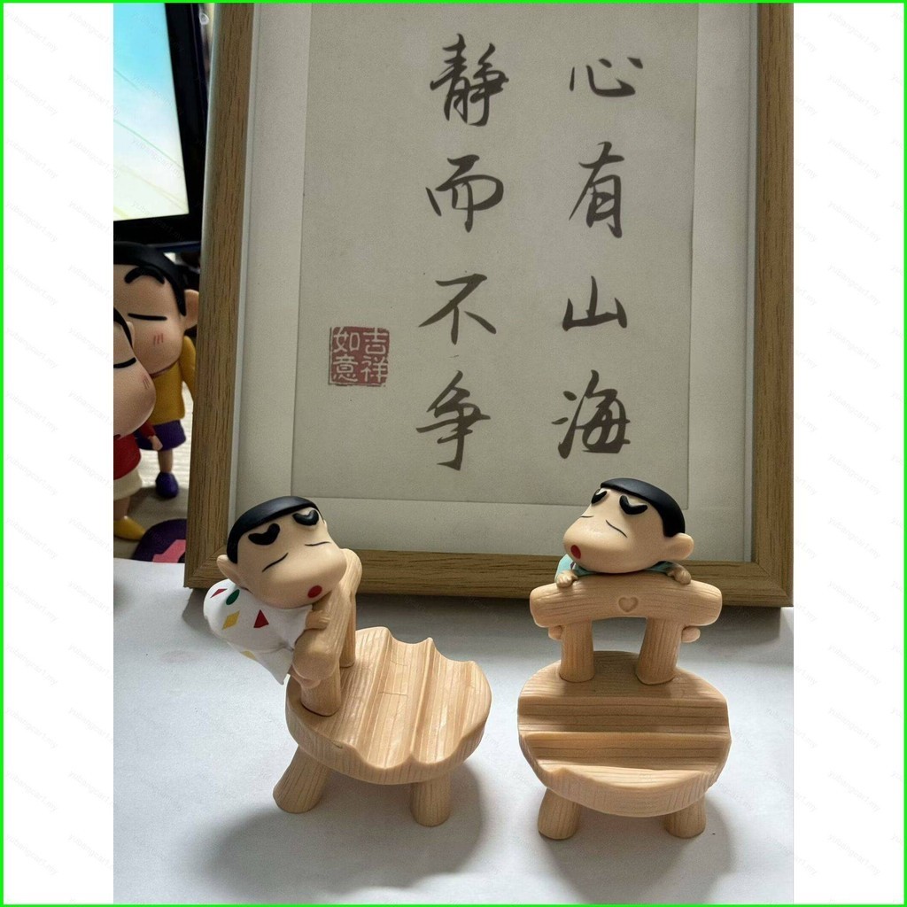 YB Crayon Shin-chan Action Figure Cute phone holder Shinnosuke Nohara ...
