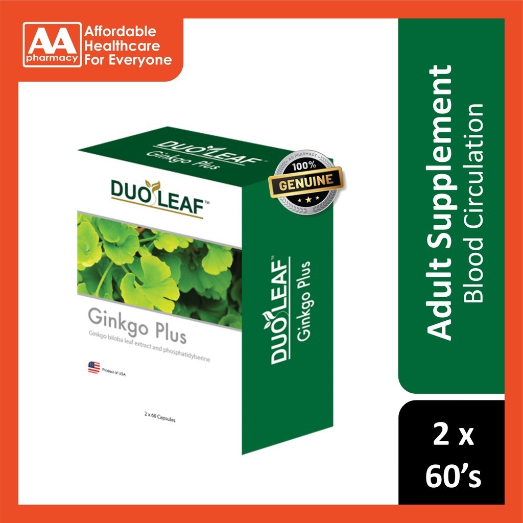 Duoleaf Ginkgo Plus Capsule 2x60’s | Shopee Malaysia