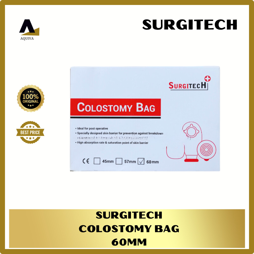MEDIPRIME Surgitech Colostomy Bag 60mm (1BOX/10pcs) | Shopee Malaysia
