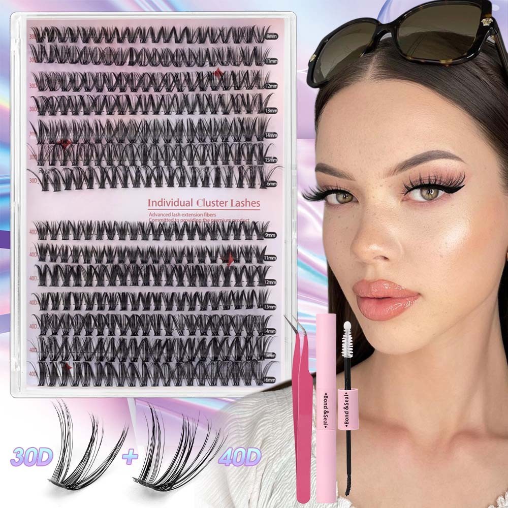 False Eyelashes Kits - Fake Eyes Lashes with Lash Bond and Seal and ...