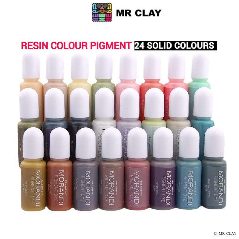 24 Liquid Color Resin Colour Pigment Color Epoxy Resin Set Liquid Mica ...