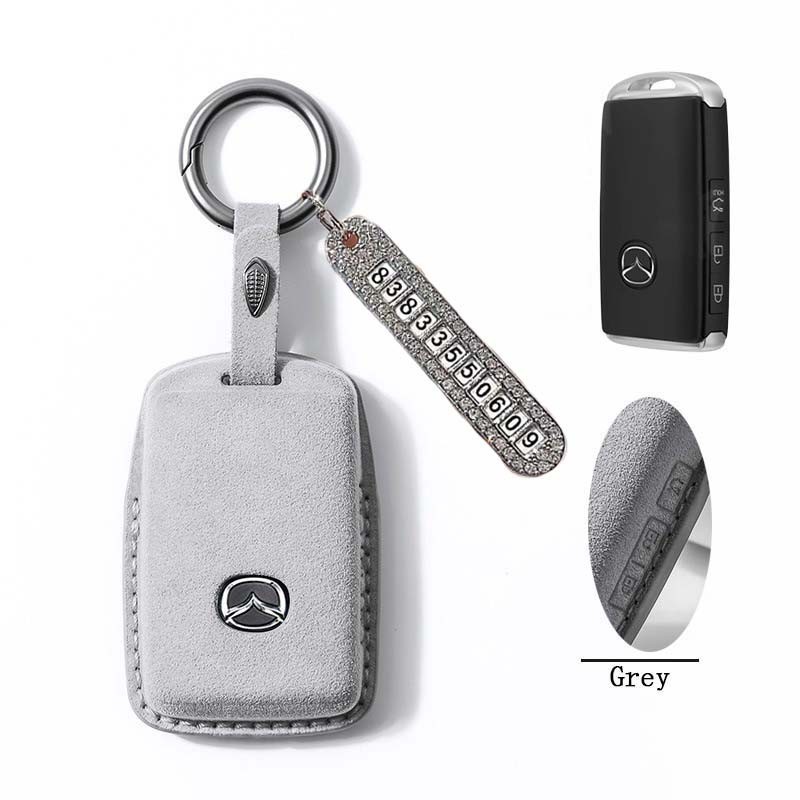 New Mazda 2 3 6 SUV CX30 3 CX50 CX5 CX8 CX9 Suede Leather Key Cover ...