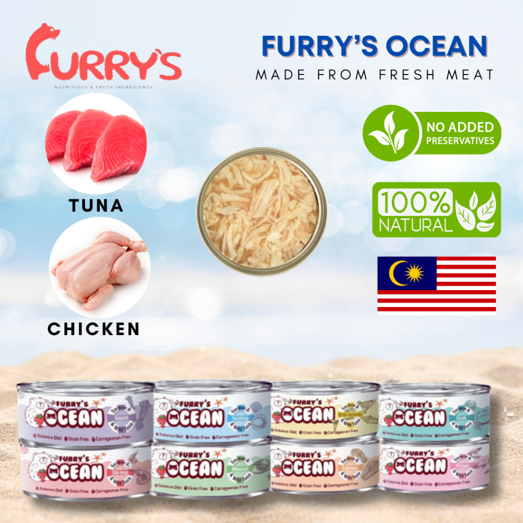 Furry’s Ocean 80g Chicken & Tuna in Flakes Gravy Multi Vitamin ...