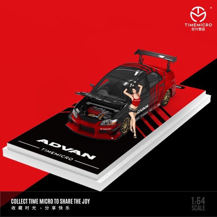Time Micro 1:64 Mitsubishi Lancer Evolution 9 Voltex Racing Bodykit ...