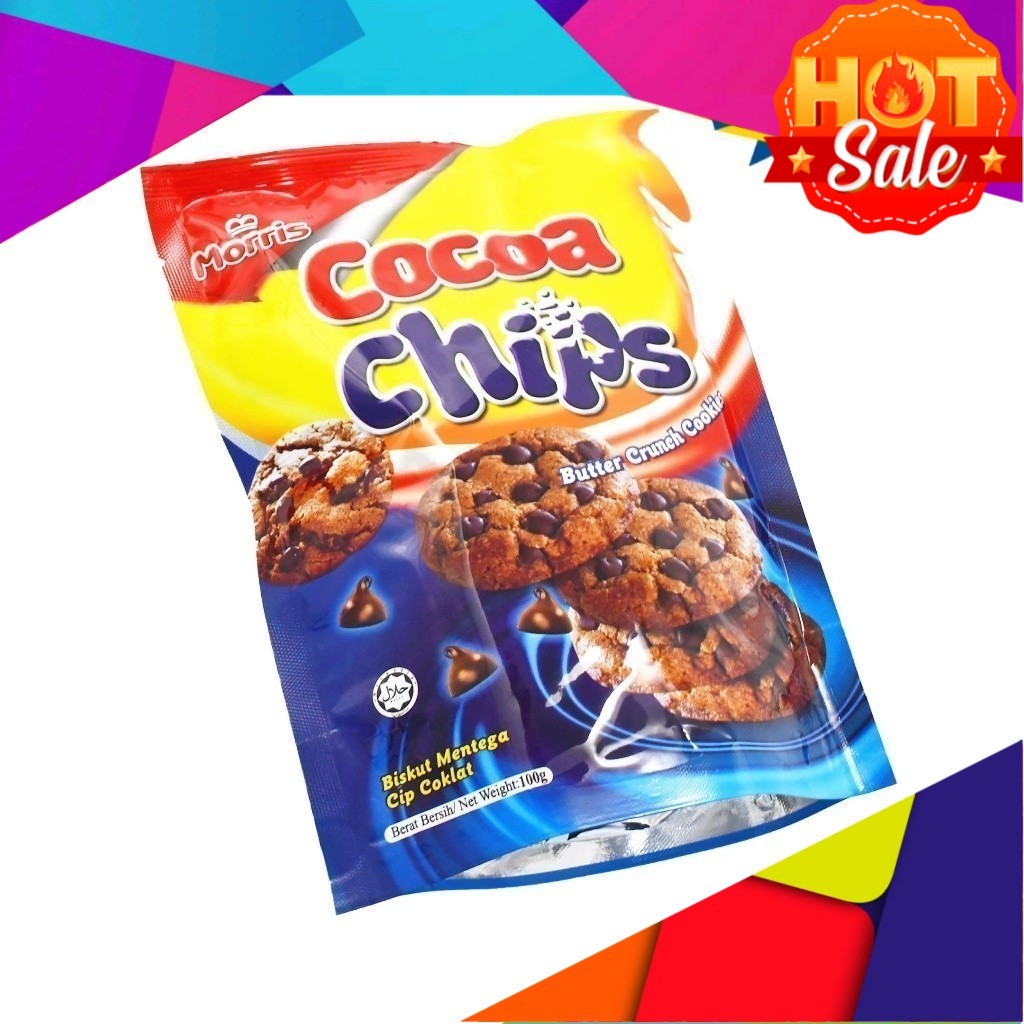 Biskut Coklat Chip, Biskut Chips Morris Cocoa Chips Butter Crunch ...