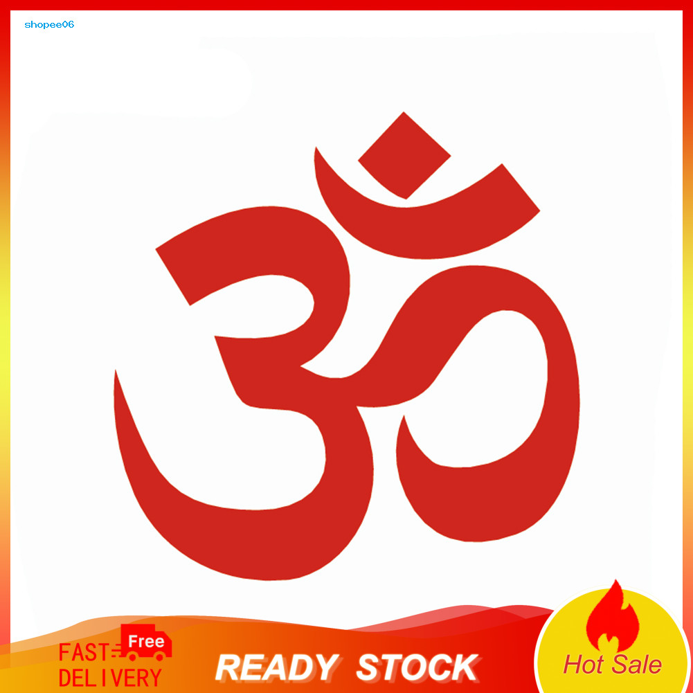 SDRU Simple OM AUM Symbol Yoga Removable Car Sticker Truck Boat Window ...