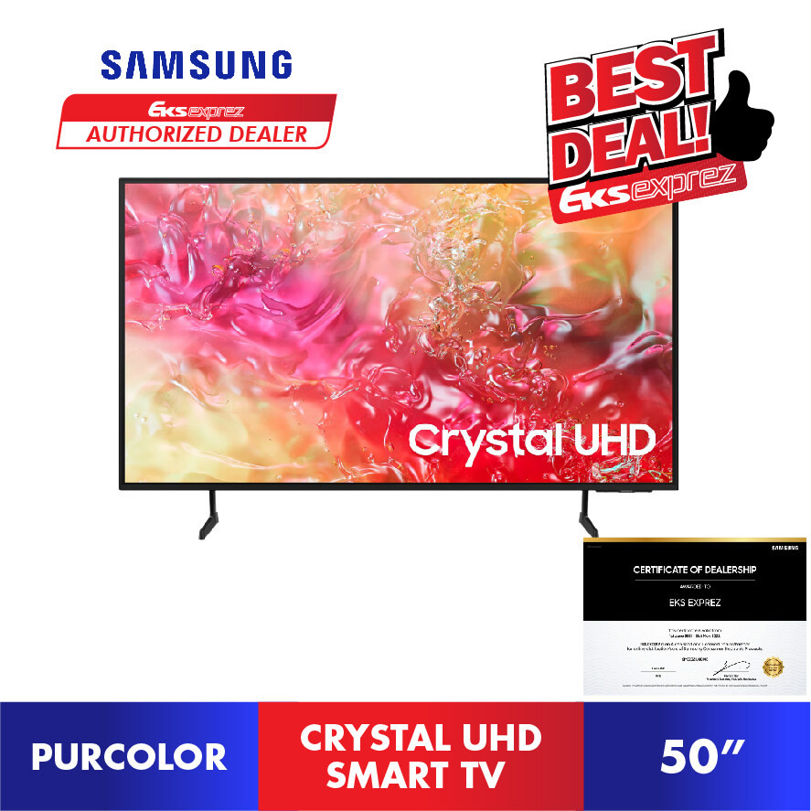 Samsung DU7000 Crystal UHD 4K Smart TV (2024) (50") UA50DU7000KXXM (50DU7000) | Shopee Malaysia