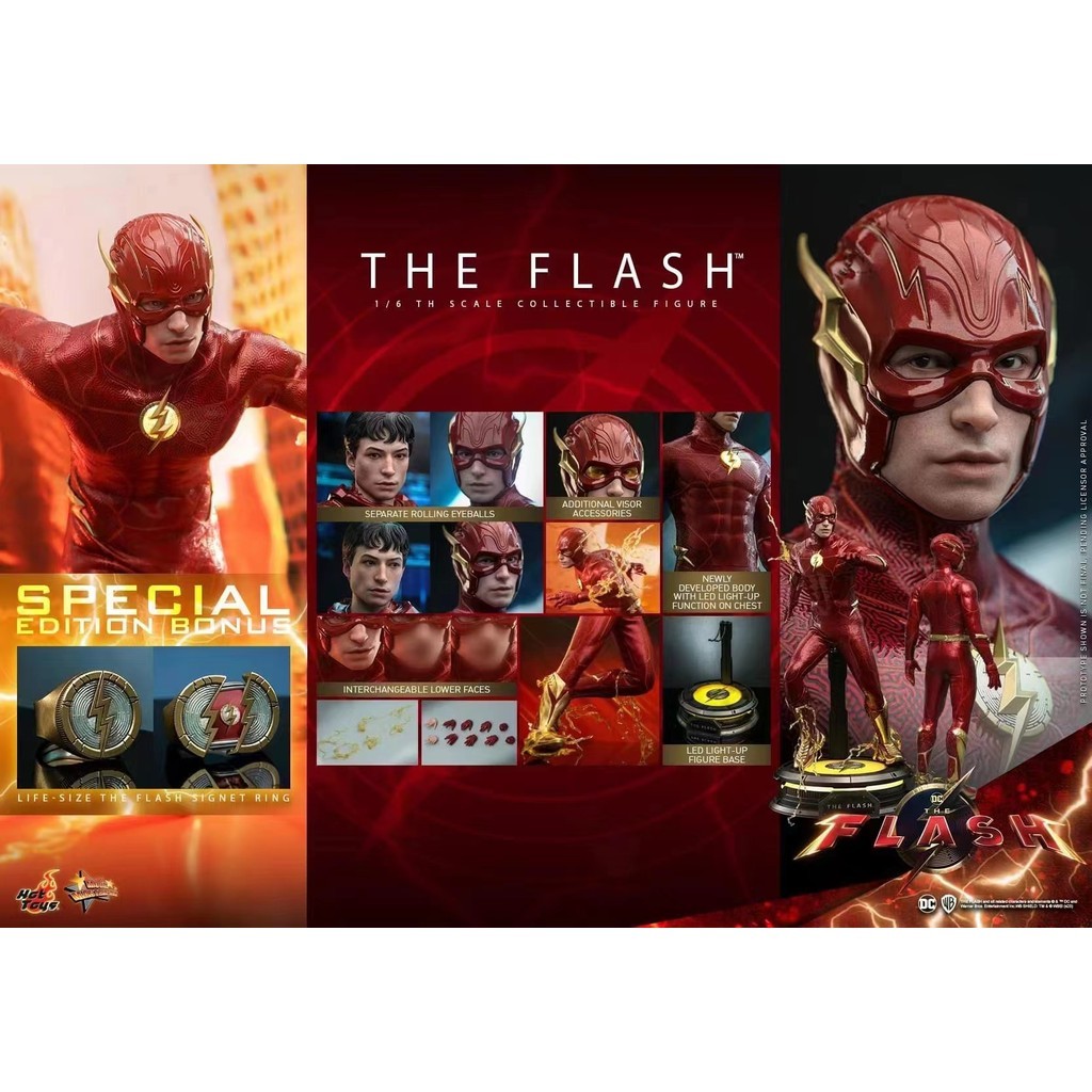 Hottoys HT 1/6 Regular Special Edition MMS713 The Flash The Flash ...