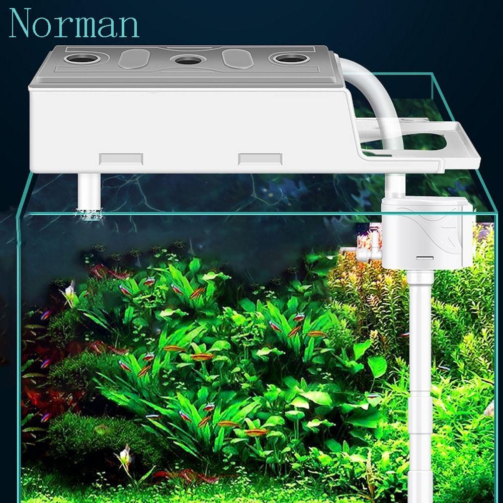 NORMAN Fish Tank Filter Box, Wall Mounted Plastic External Upper Drip ...