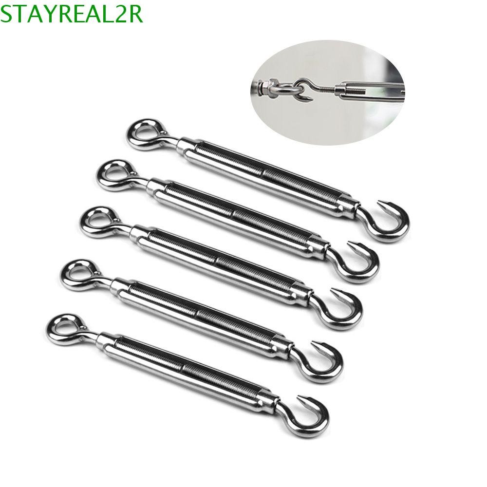 STAYREAL2R Hook Eye Turnbuckle Rope Tension Connection Tool Stainless ...