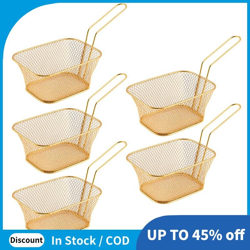 Frying Basket Mini French Fries Frying Basket Square Oil Filter Frying ...