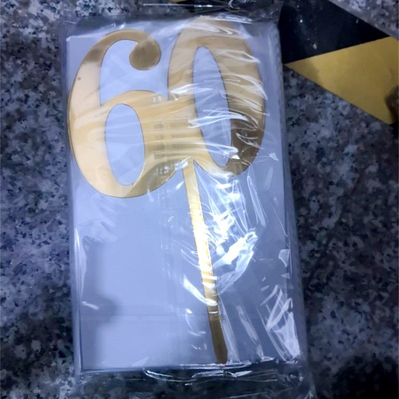 Acrylic Cake Numbers Topper, 18/21/30/40/50/60/70/80 Numbers Happy ...