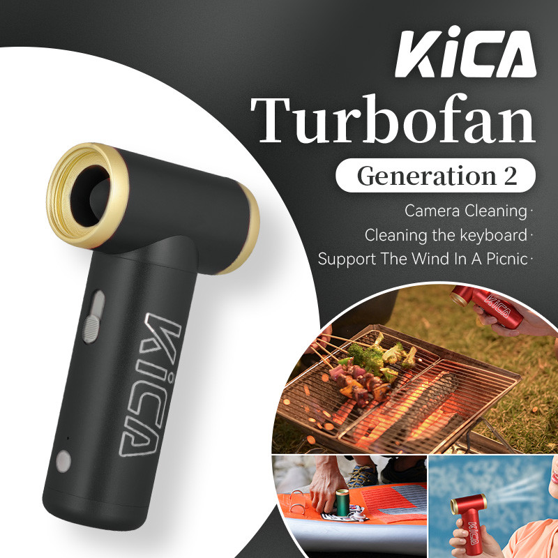 KICA 2 Portable Handheld Fan Electric Long Lasting Powerful Airflow for ...