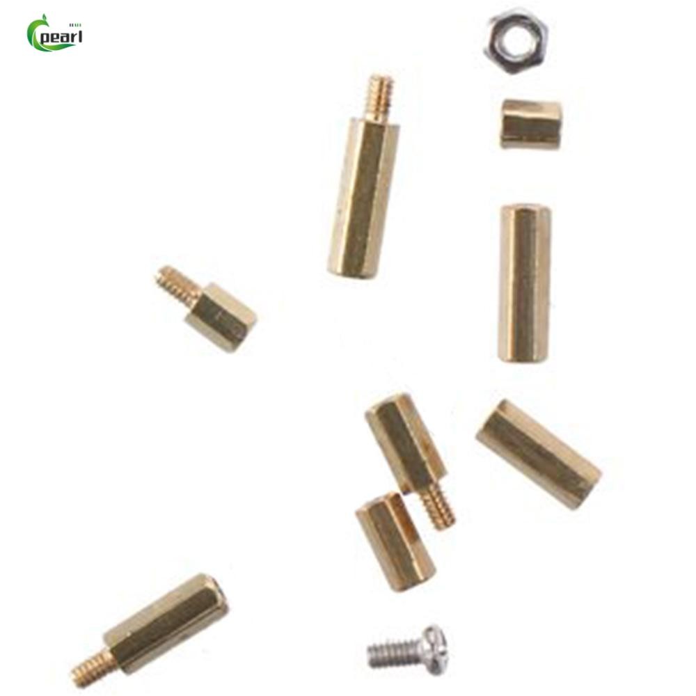 PEARL 300pcs Hex Brass Spacer, PCB Motherboard Male Female Standoff ...
