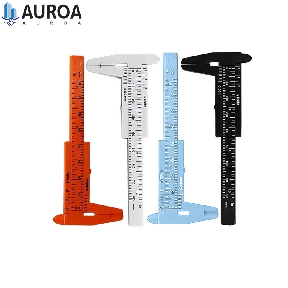 [aurora31] 80mm Mini Plastic Sliding Vernier Caliper Gauge Measure Tool ...
