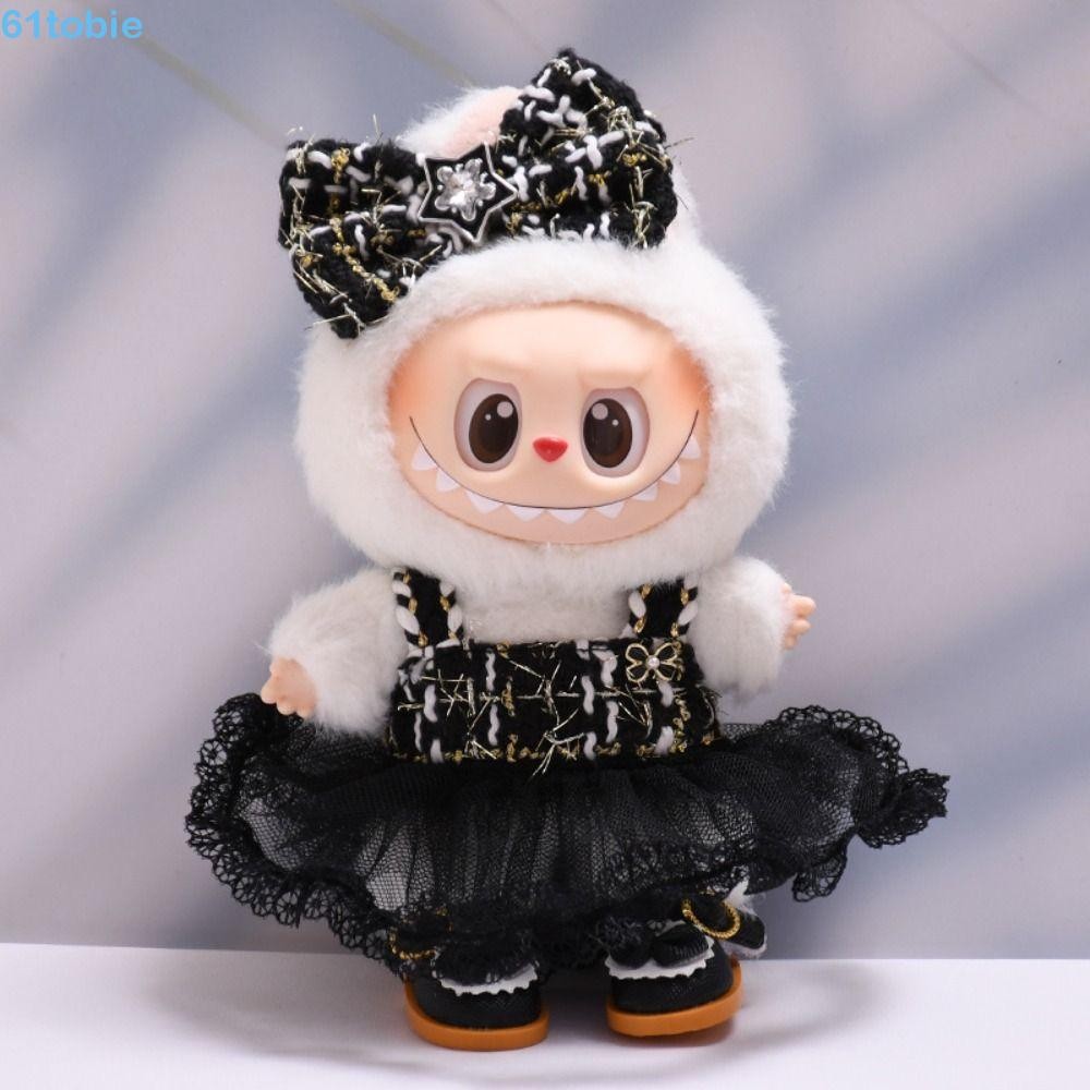 TOBIE Labubu Doll's Ballet Dress, Lace Star Hairpin Sitting Labubu Time ...