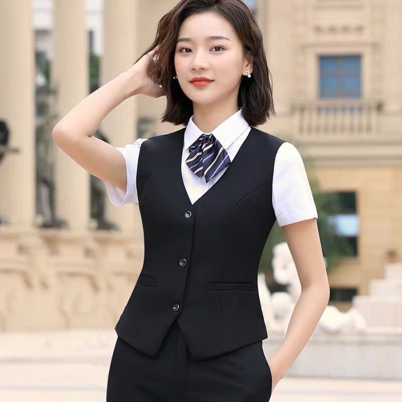 Spring Summer Hotel Professional Wear Work Vest Suit Vest Outer Wear ...