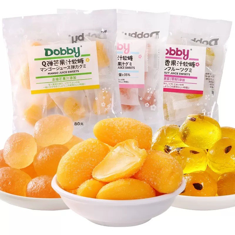 Dobby dobby Wedding Candy Peeled Fruit Gummy Mango White Peach ...