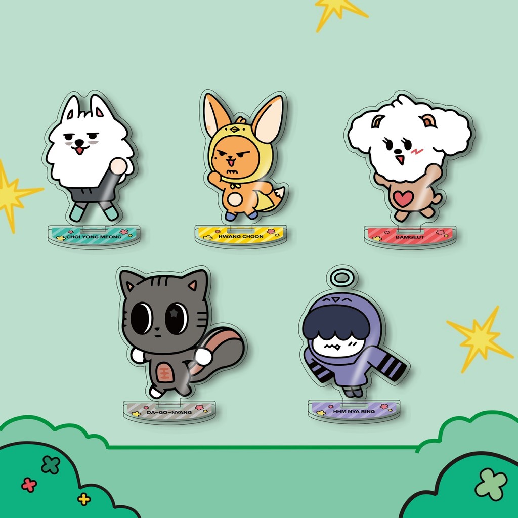 Txt Acrylic Double-Sided Stand Cartoon Humanoid Stop Sign Star ...