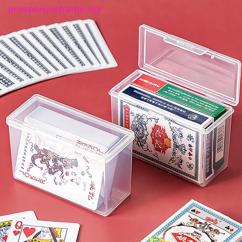 prosperoneframe New Transparent Plastic Boxes Playing Cards Container ...