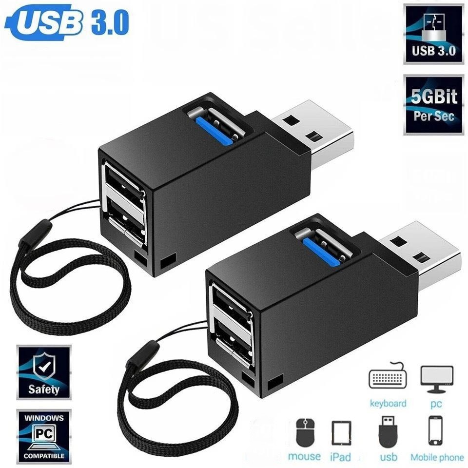 USB 3.0 HUB Docking Station Splitter Extender USB 3.0 Laptop Adapter 2 ...