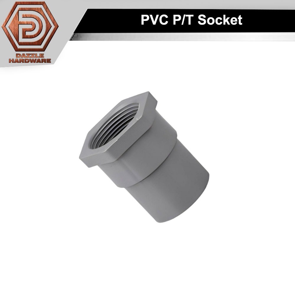 PVC P/T socket pvc pt socket pvc inner thread socket penyambung thread ...