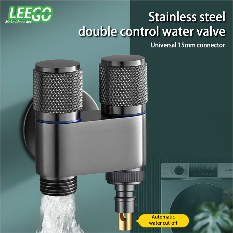 LEEGO Bathroom Pressure Boosting Faucet/Angle Valve - Automatic Shut ...
