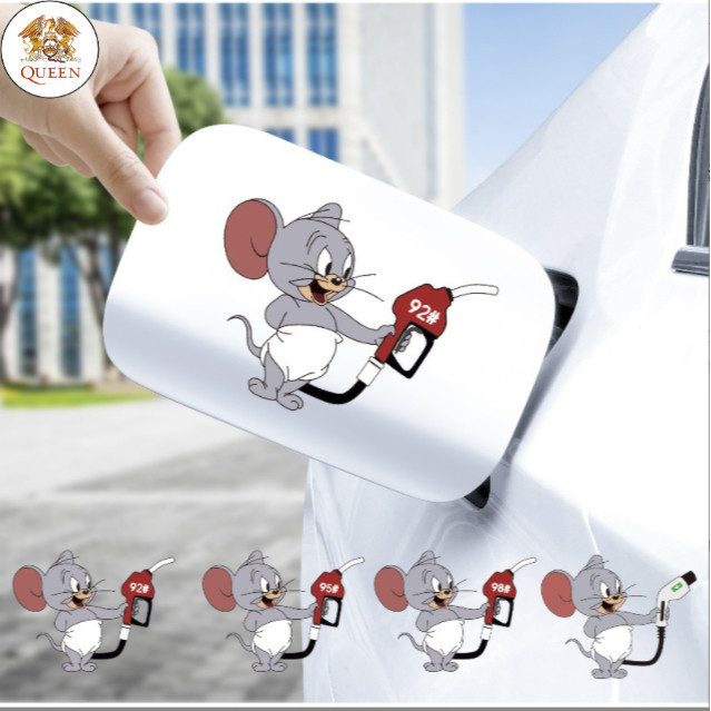 QC Fun Car Sticker Car Charging Port Fuel Tank Cap Prompt Car Sticker ...