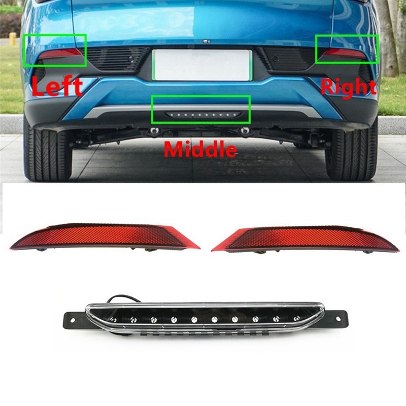 Car Middle Brake Light Rear Bumper Warning Lamp Reflector For BYD Atto ...