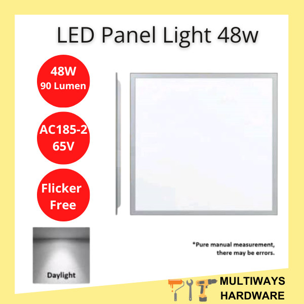 【READY STOCK】Lampu Panel LED Backlit 48W – 2x2 Kaki / 595x595mm / Lekap ...