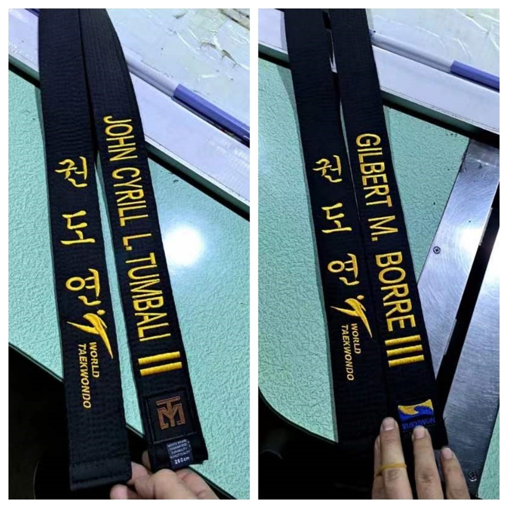 2024new high quality Taekwondo black belt WTF ITF 5m belt Custom ...