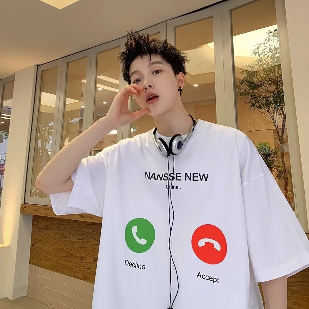 【M-8XL】Men's T-Shirts Cotton Pullover Oversize Short Sleeve Plus Size ...