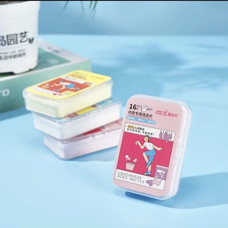 Magic Wash Tablets Solid Underwear Wash Tablets Disposable Soap Tablets ...