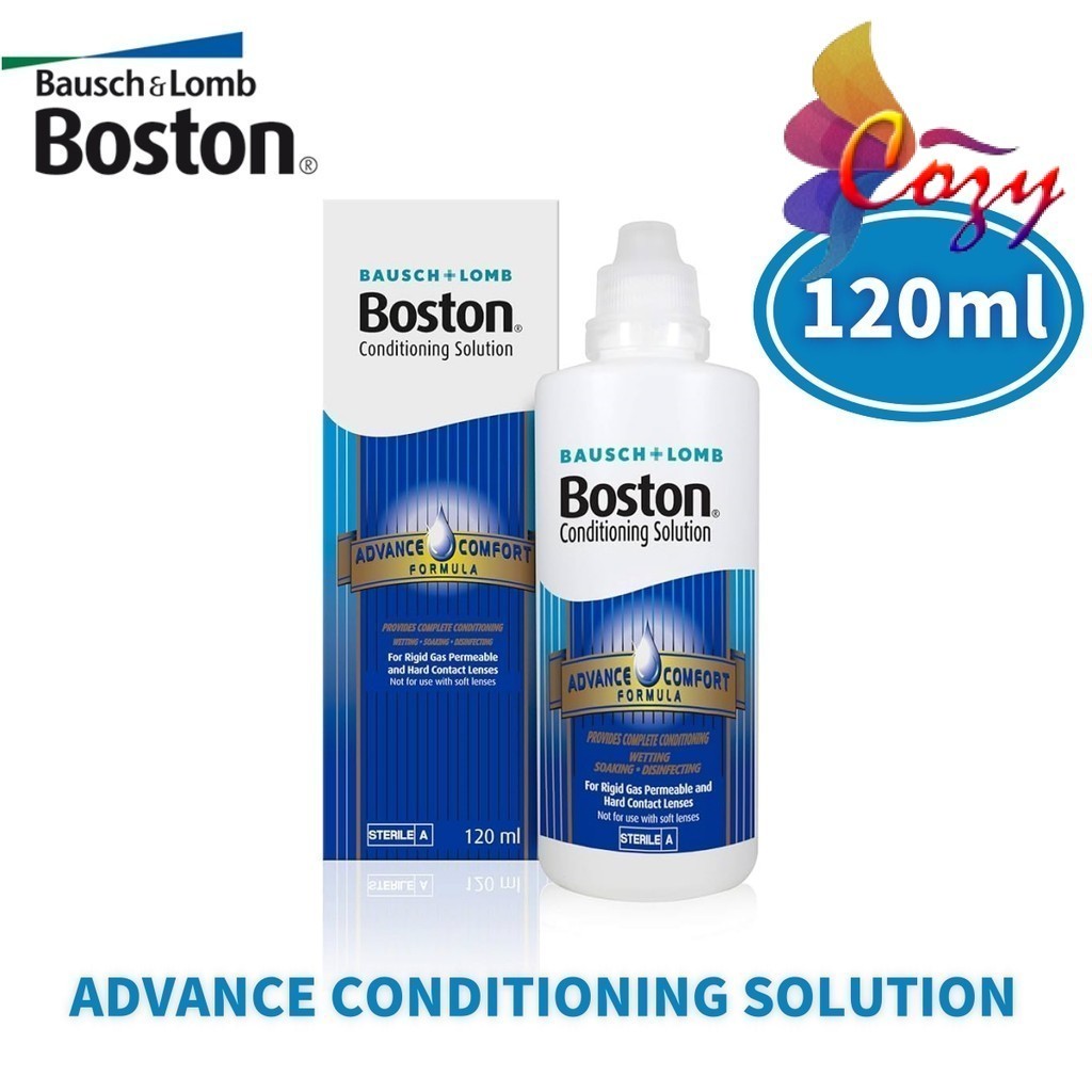 (120ml) Bausch & Lomb Boston Advance Conditioning Solution FOR RGP LENSES Comfort Formula ...