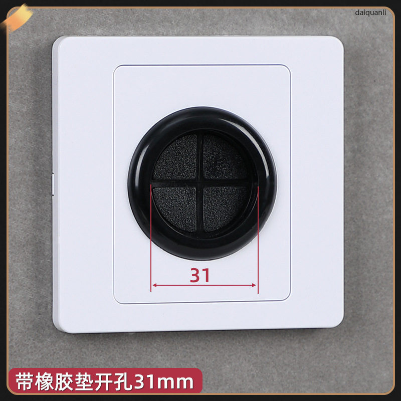 5 Pcs Threaded Socket Wall Outlet Panel Rubber Mat Cable Pass Through ...
