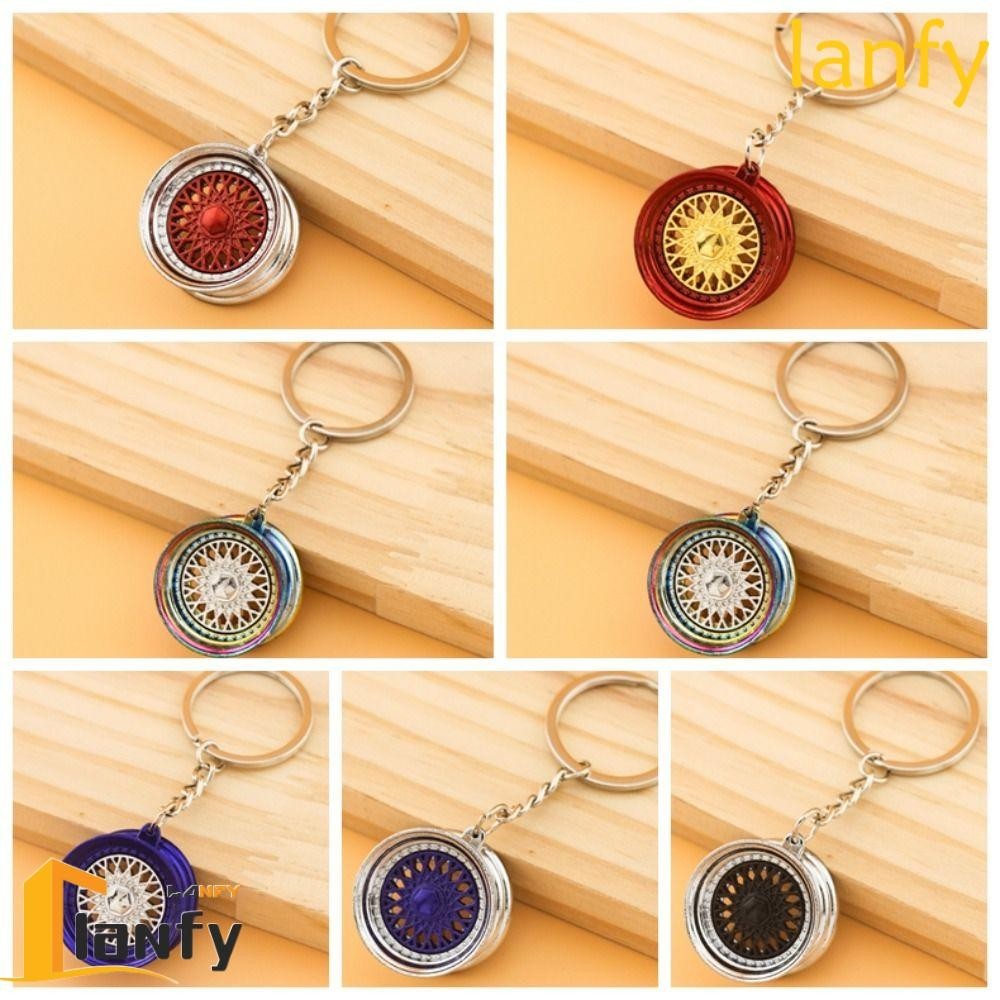 LANFY BBS Auto Wheel Keyring, Simulation Racing Wheels Hot Wheel Hub BBS Hot Wheel Rim Keychain ...