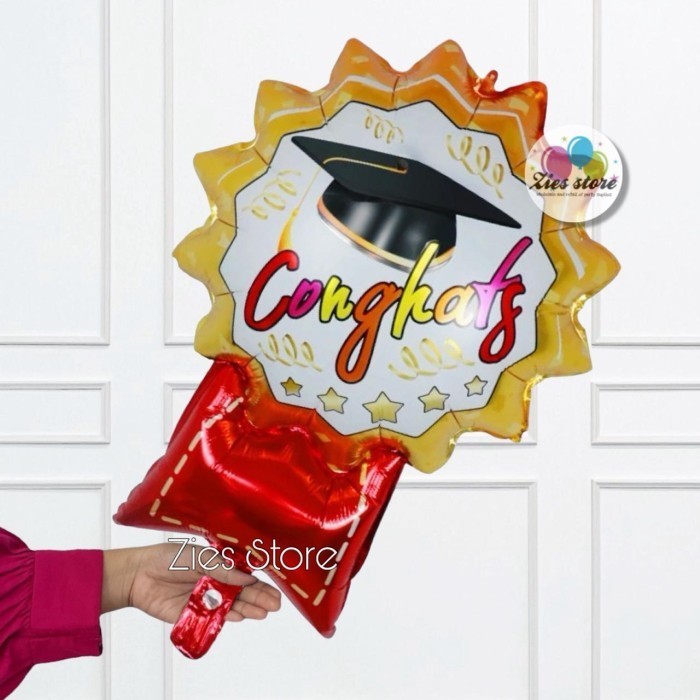 Pin Badge Graduation Foil Balloons / Medal Bachelor Balloons ...