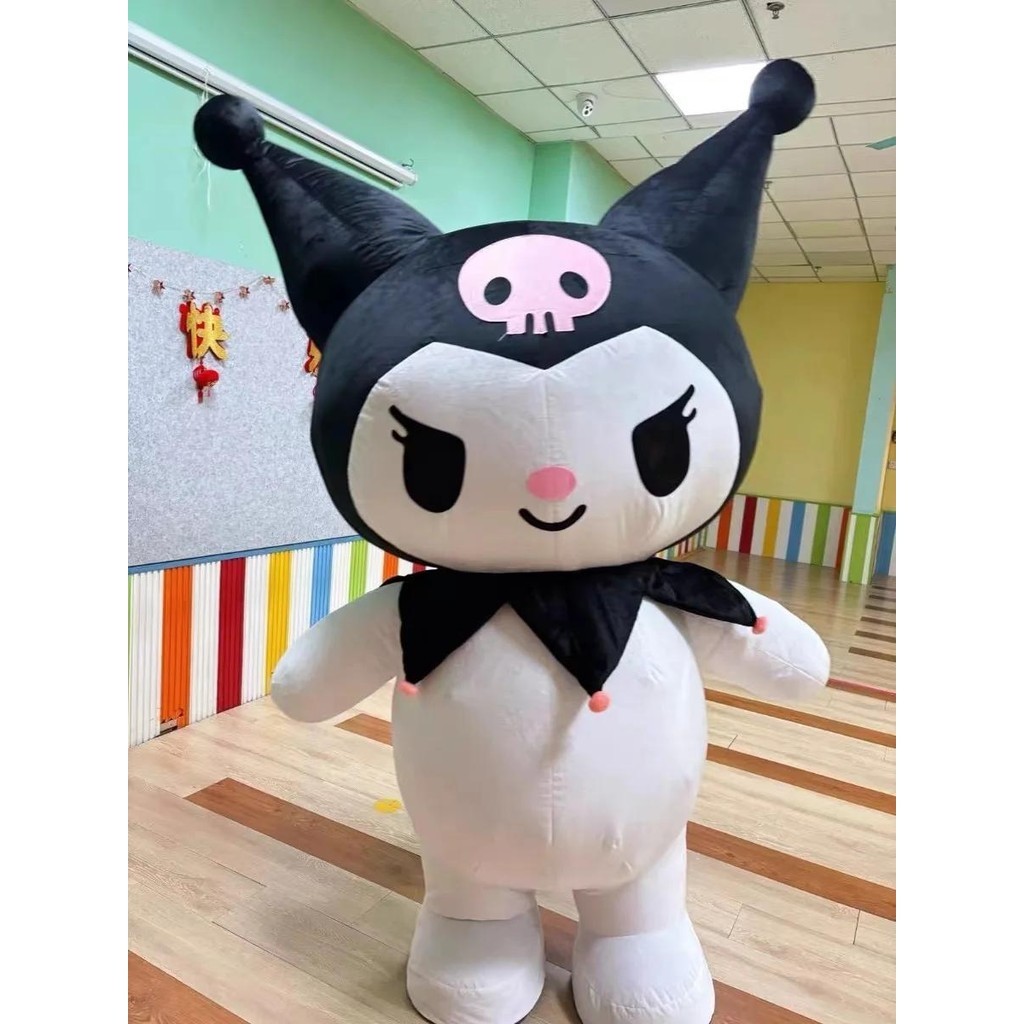 Inflatable Kuromi Mascot Costume Suit Cosplay Party Furry Carnival ...
