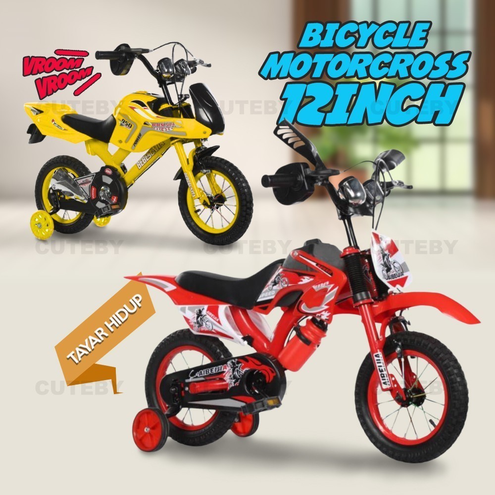 2-5yrs Kids Bicycle Motorcycle Engine Sound BICYCLE MOTORCROSS 12 INCH ...